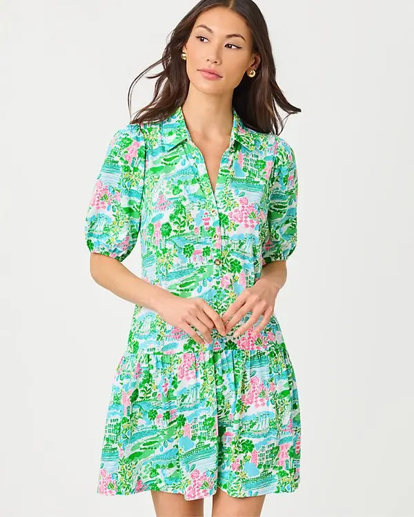 LILLY PULITZER Bingley Shirt Dress - Multi South Carolina Destination