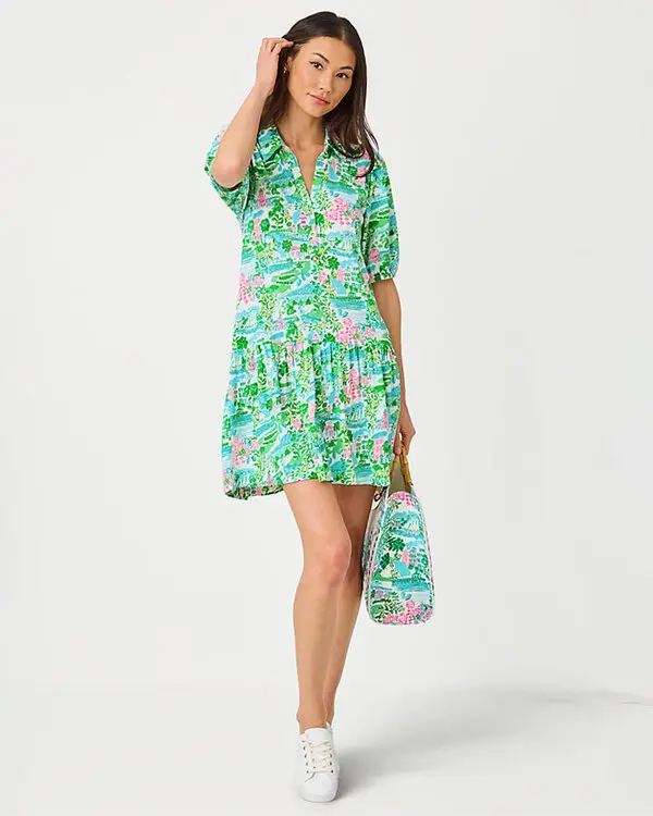 LILLY PULITZER Bingley Shirt Dress - Multi South Carolina Destination
