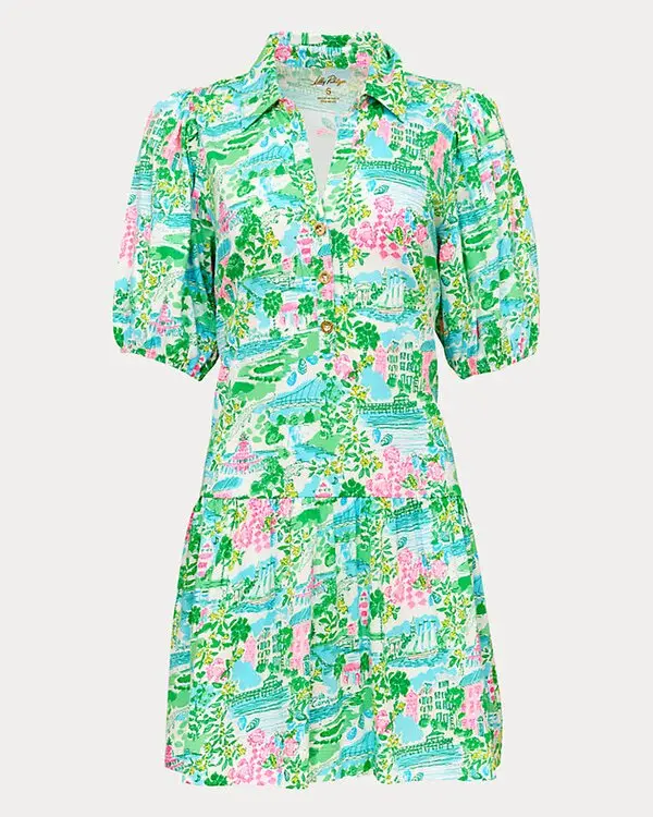 LILLY PULITZER Bingley Shirt Dress - Multi South Carolina Destination