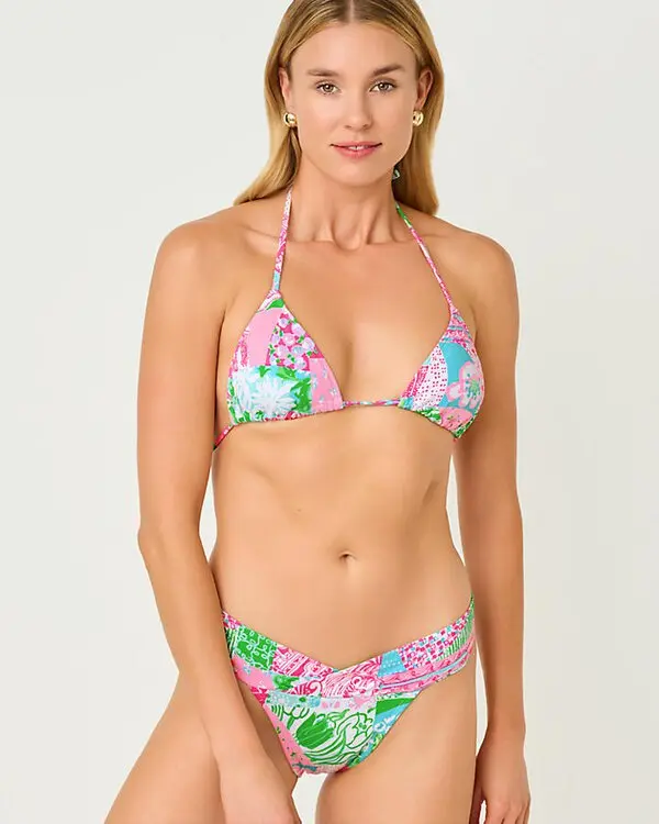 LILLY PULITZER Jamya Bikini Top - Multi Crazy Quilt