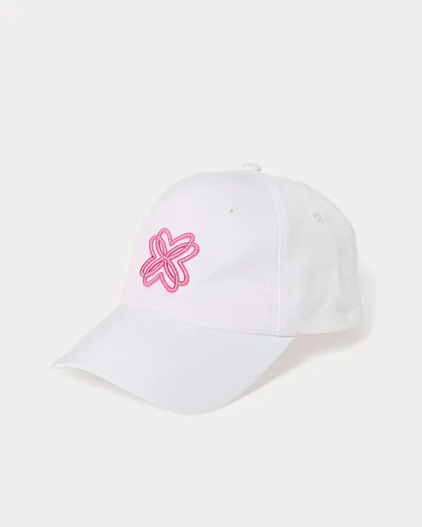 Lilly Pulitzer® Baseball Cap With Embroidered Logo - White