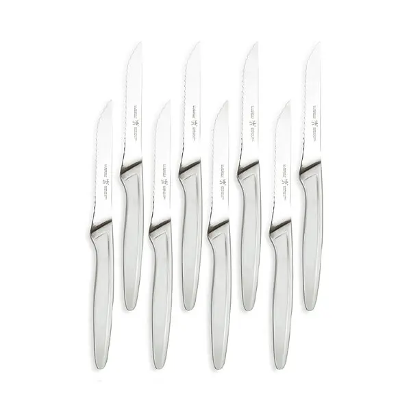 HENCKELS 8-piece Stainless Steel Serrated Steak Knife Set - Silver