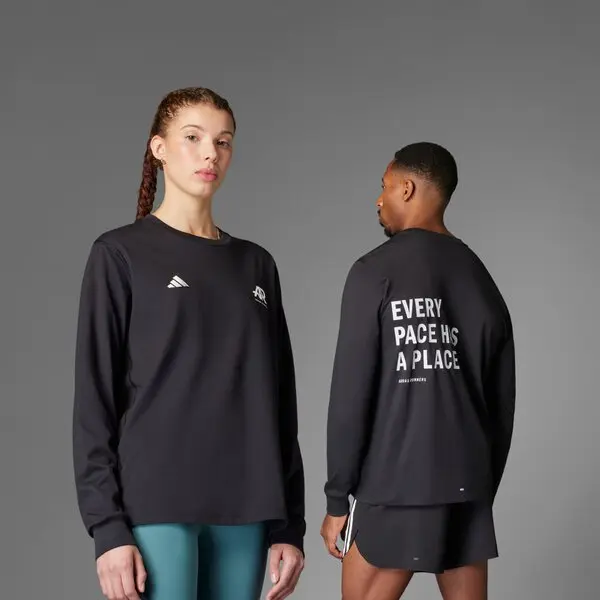 Adidas Runners Long Sleeve Tee - Black | Editorialist
