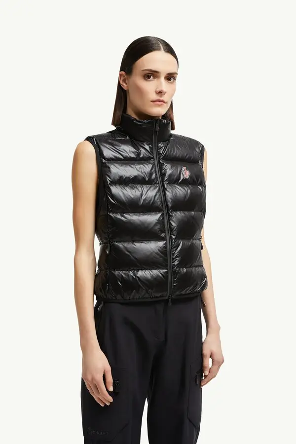 Moncler Padded Zip-up Jersey Vest