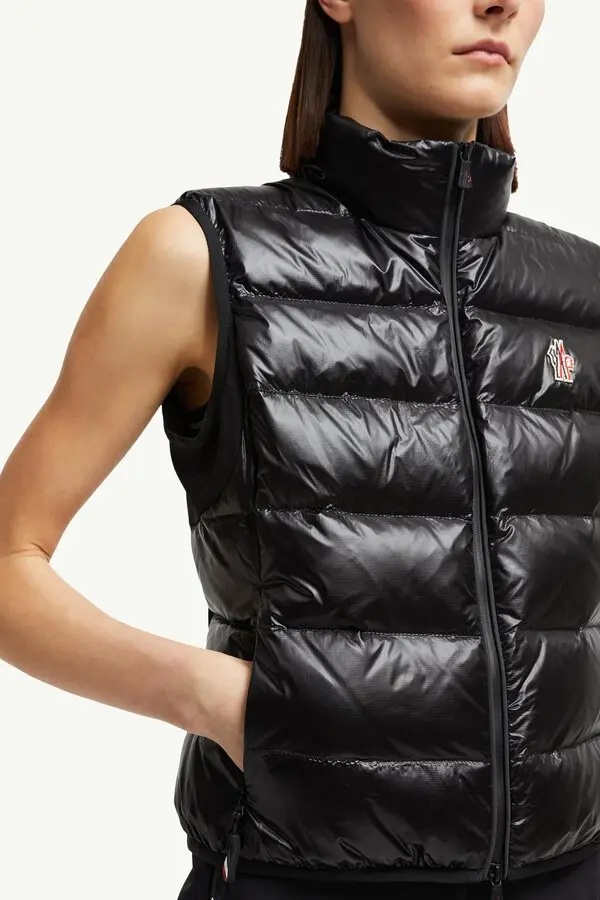 Moncler Padded Zip-up Jersey Vest