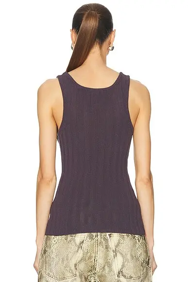 Acne Studios Ribbed Knit Tank Top - Dark Grey