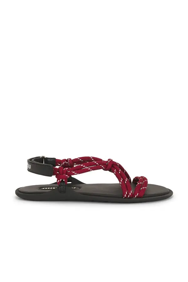 Miu Miu Strappy Sandal - Amaranto