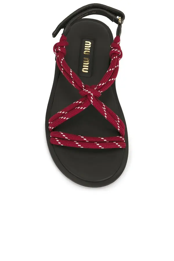 Miu Miu Strappy Sandal - Amaranto