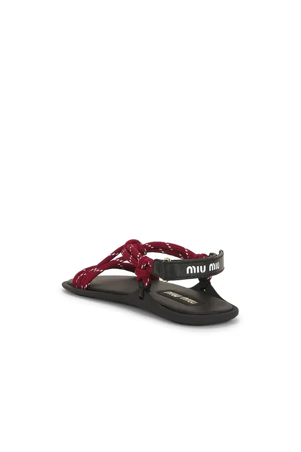 Miu Miu Strappy Sandal - Amaranto
