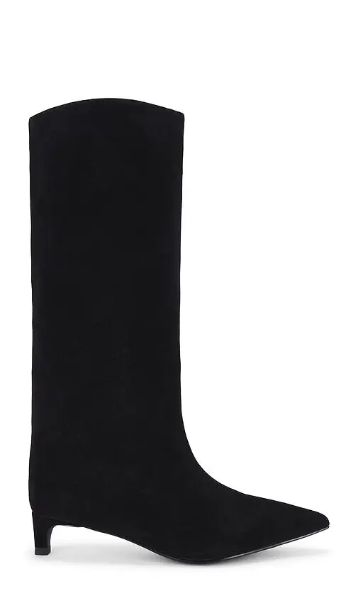 NAKEDVICE The Stacey Suede Boot - Black