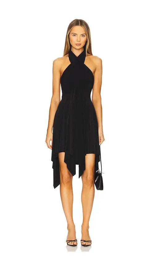 Norma Kamali Convertible Halterneck Dress - Black