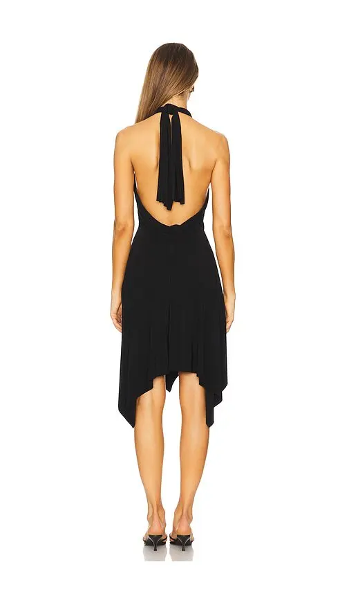 Norma Kamali Convertible Halterneck Dress - Black