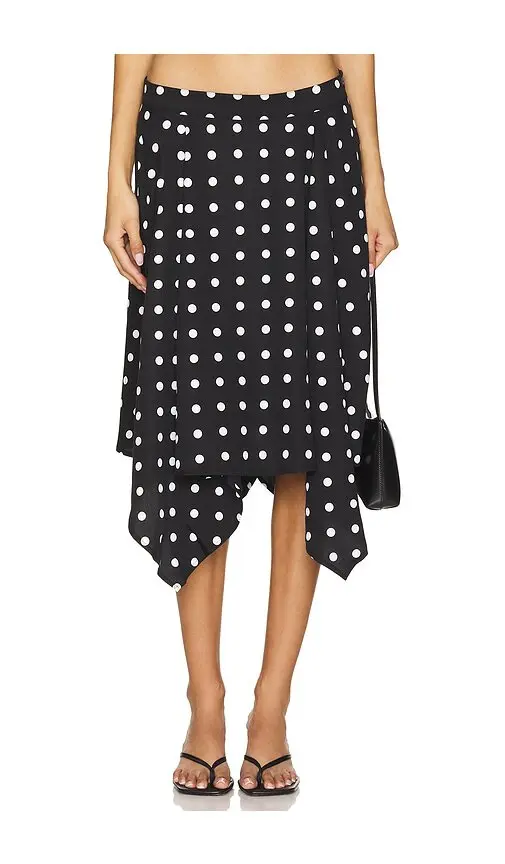 EB DENIM City Asymmetrical Hem Skirt
