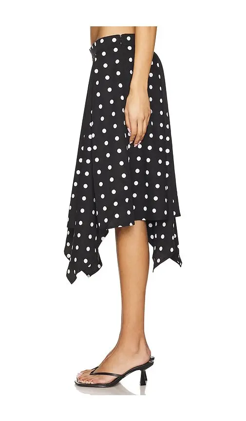 EB DENIM City Asymmetrical Hem Skirt