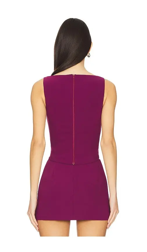 Amanda Uprichard X Revolve Ines Top - Burgundy
