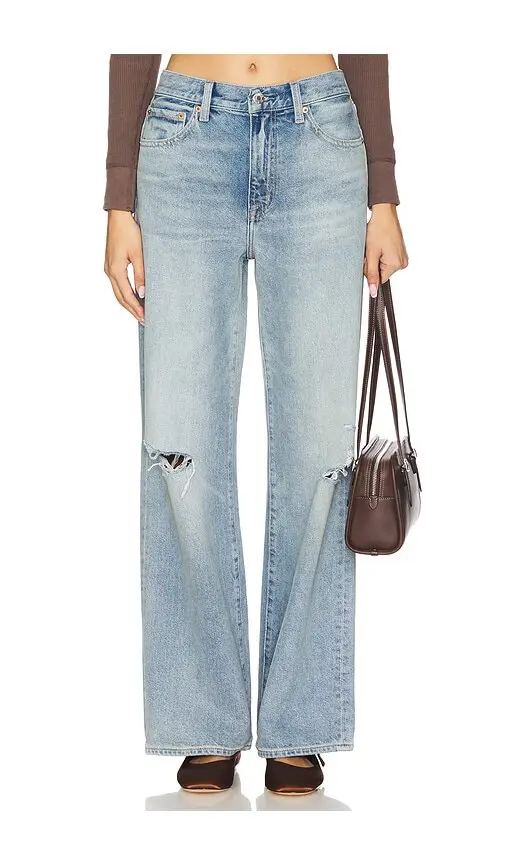 PISTOLA Hendrix Wide Leg Jeans - Blue