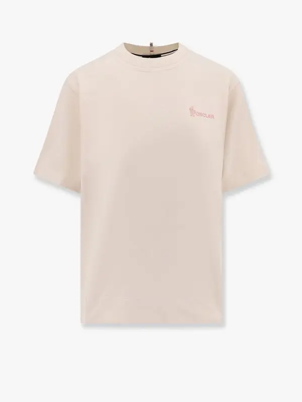 Moncler Cotton T-shirt With Logo - White