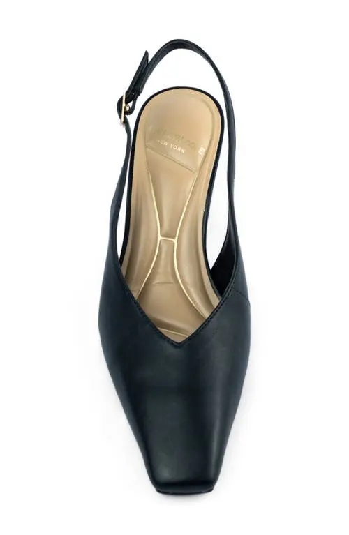 KENNETH COLE Meilani Slingback Pump - Black Leather