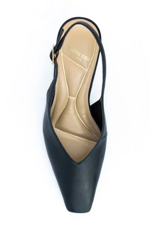 KENNETH COLE Meilani Slingback Pump - Black Leather