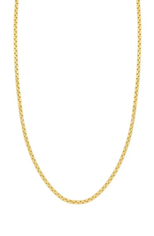 Bony Levy Rounded Box Chain Necklace - Yellow