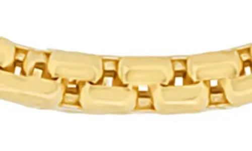 Bony Levy Rounded Box Chain Necklace - Yellow