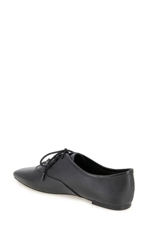 KENNETH COLE Justice Square Toe Oxford - Black Leather