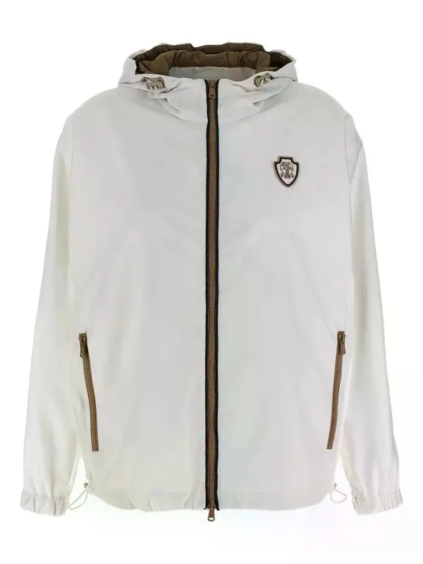 Brunello Cucinelli Hooded Windbreaker - White