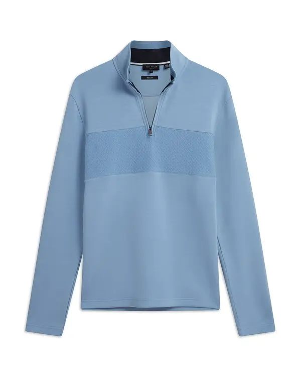 Ted Baker London Quarter Zip Sweater - Blue