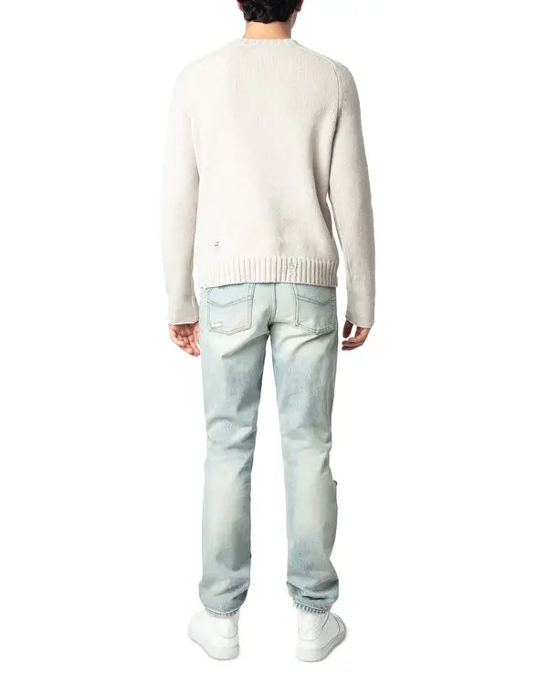 Zadig&Voltaire Jordan Merino Wool Distressed Sweater