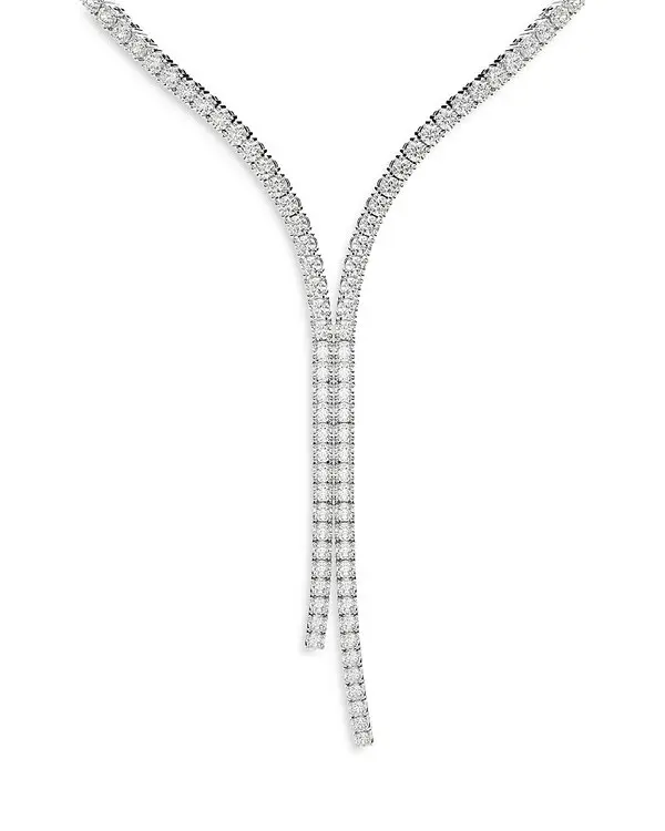 SWAROVSKI Matrix Crystal Y Necklace - Silver