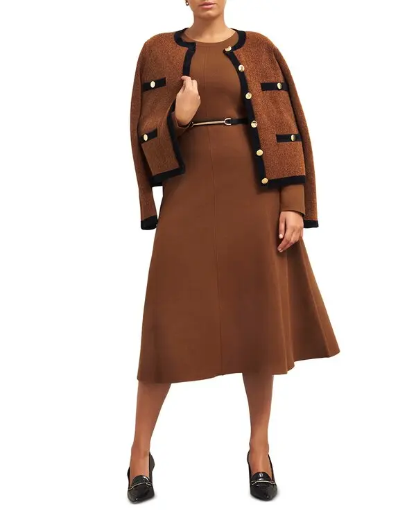 HOBBS LONDON Liza Knitted Midi Sweater Dress