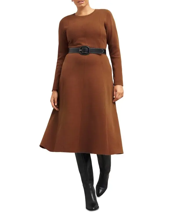 HOBBS LONDON Liza Knitted Midi Sweater Dress