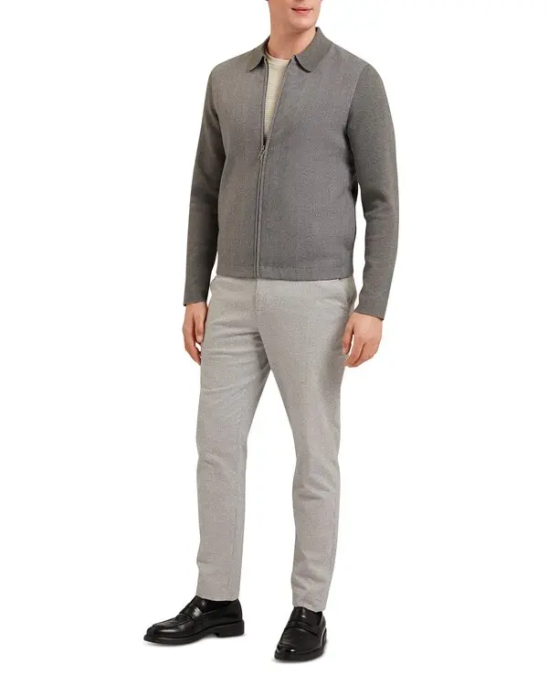 Ted Baker London Dejo Herringbone Zip-up Jacket