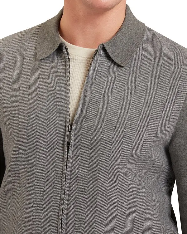 Ted Baker London Dejo Herringbone Zip-up Jacket
