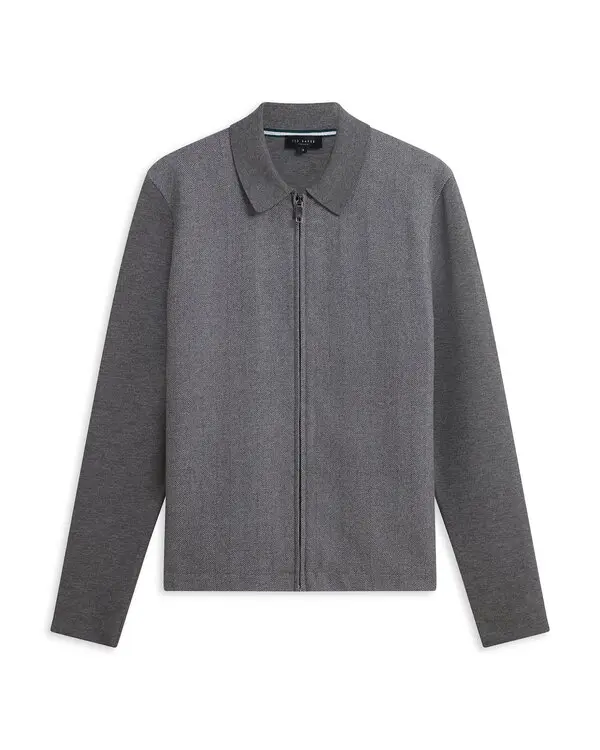 Ted Baker London Dejo Herringbone Zip-up Jacket
