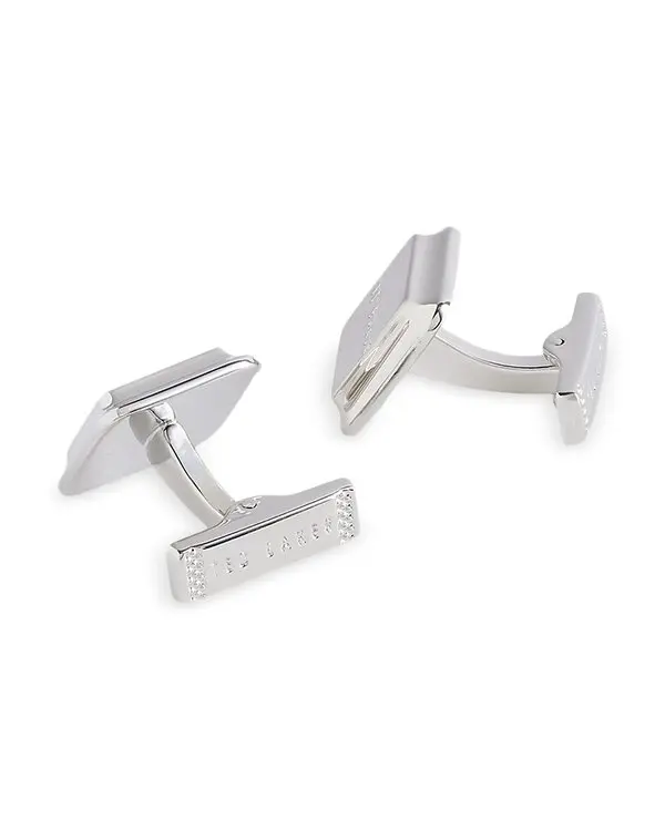 Ted Baker London Tedly Branded Cufflinks - Silver