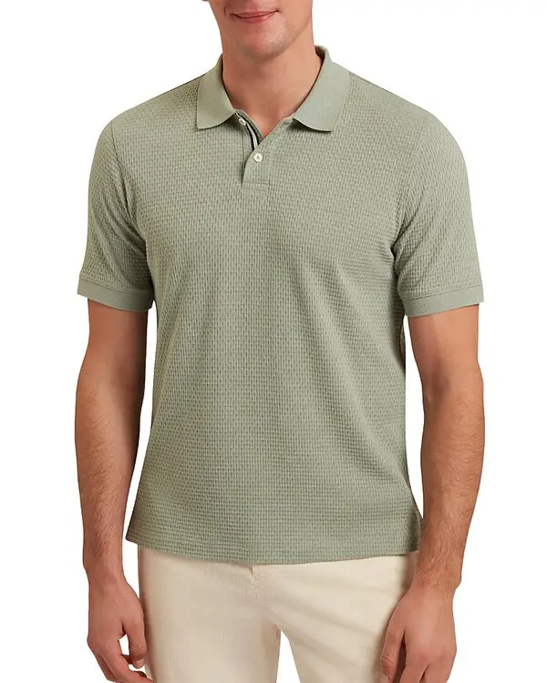 Ted Baker London Redman Textured Polo Shirt - Green