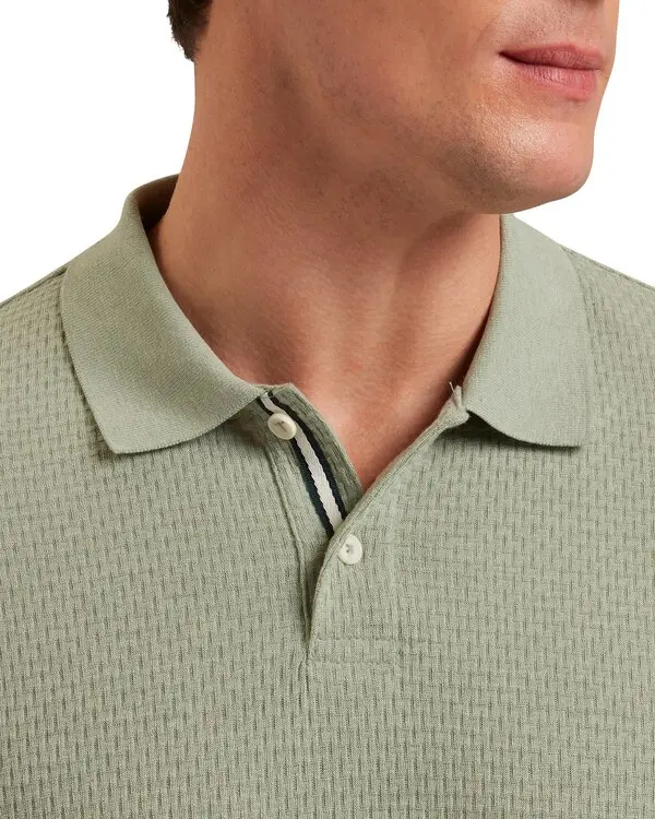 Ted Baker London Redman Textured Polo Shirt - Green