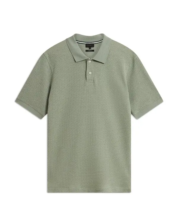 Ted Baker London Redman Textured Polo Shirt - Green