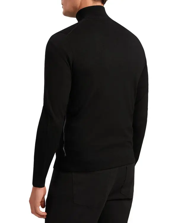 Ted Baker London Merino Quarter Zip Sweater - Black