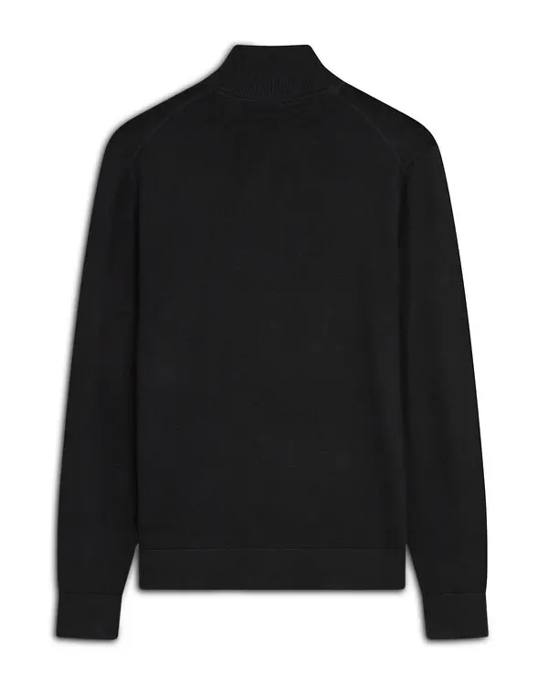 Ted Baker London Merino Quarter Zip Sweater - Black