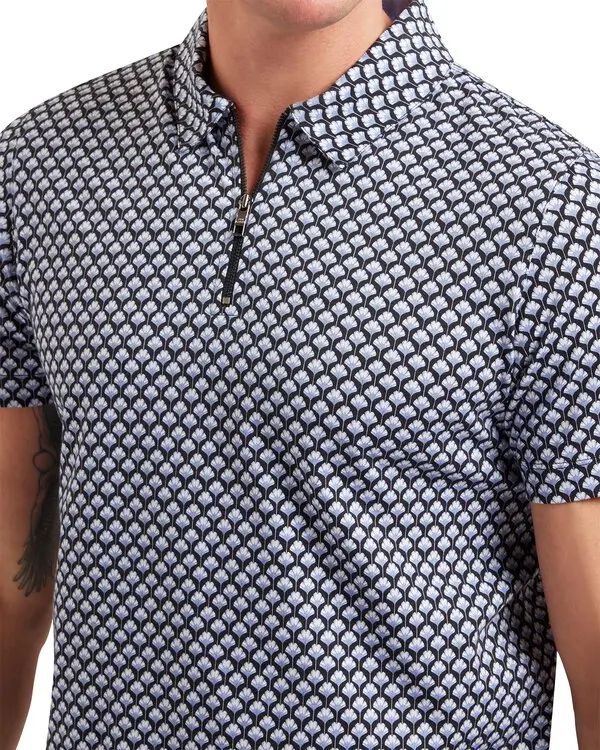 Ted Baker London Ounslo Quarter Zip Polo Shirt