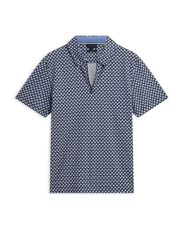Ted Baker London Ounslo Quarter Zip Polo Shirt
