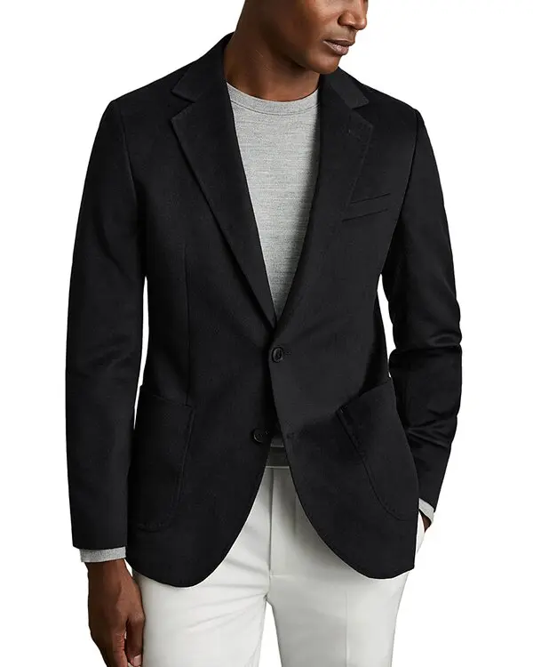 REISS Single Breasted Blazer With Gilet Insert - Navy