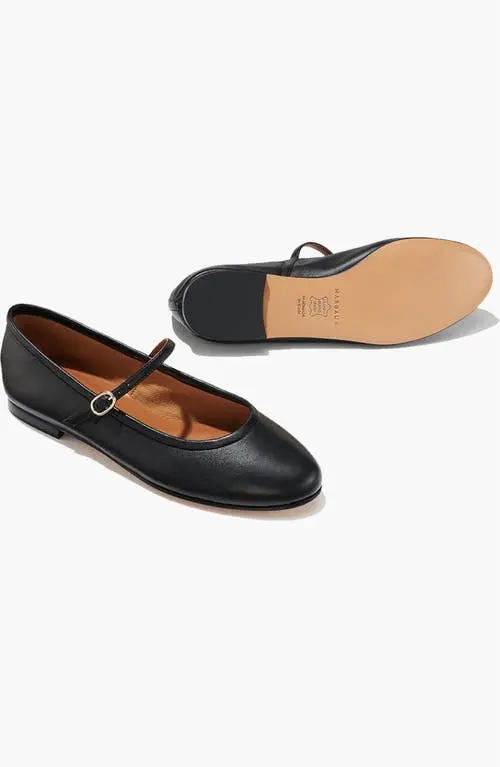 MARGAUX Demi Jane Flat - Black Nappa