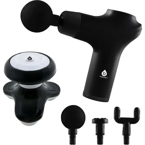 PURSONIC Massage Gun & Handheld Sport Massager - Black