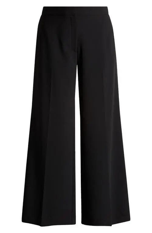 Nordstrom The Lennox Wide Leg Trousers - Black