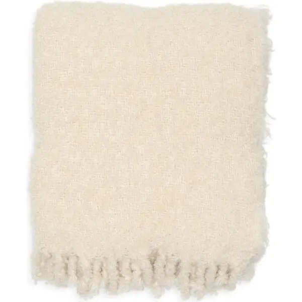 Nordstrom Haven Tassel Throw - Beige Oatmeal