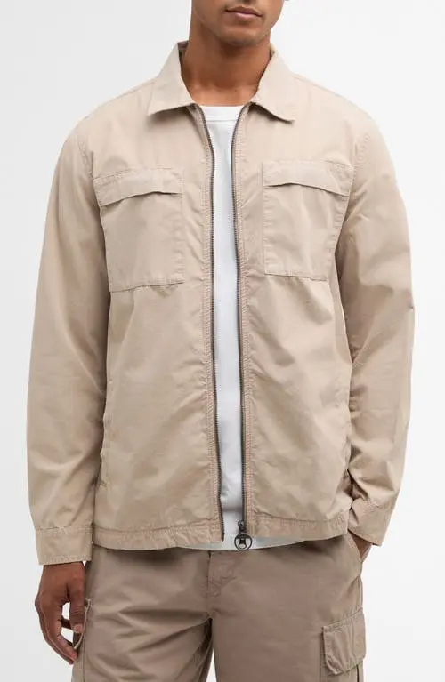Barbour Glendale Zip Overshirt - Concrete