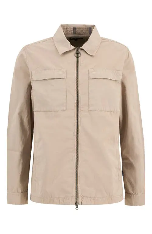Barbour Glendale Zip Overshirt - Concrete
